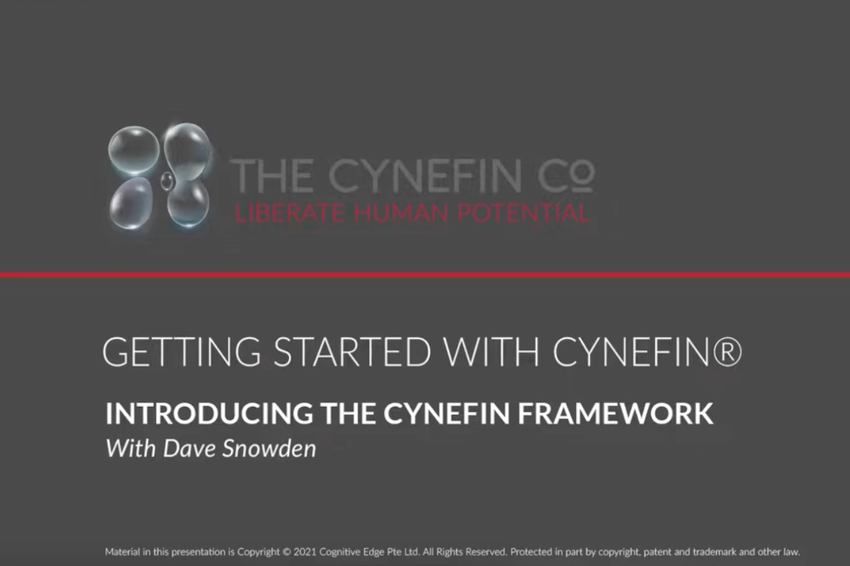 'The Cynefin Framework - A Leader's Framework for Decision Making and ...