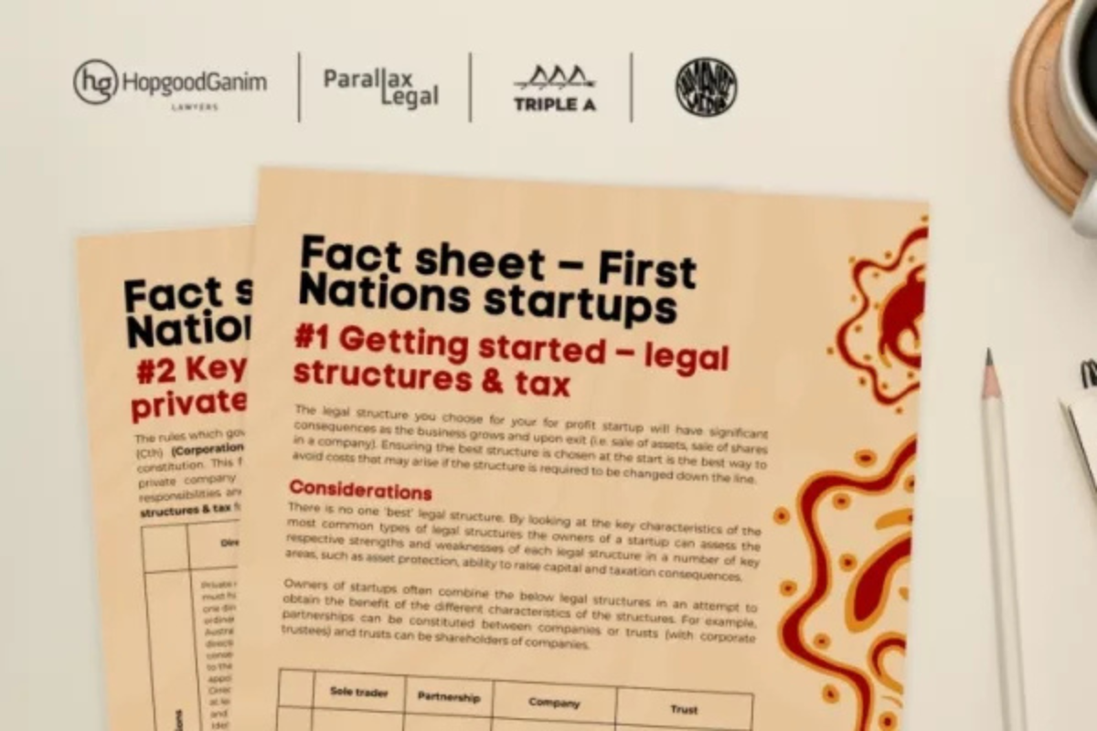 First Nations Startups Fact Sheets | Legal Guide | Understorey